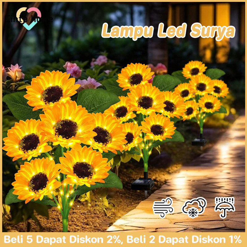 Jual Lampu Bunga Matahari Luar Lampu Bunga Matahari Led Surya Tahan Air ...