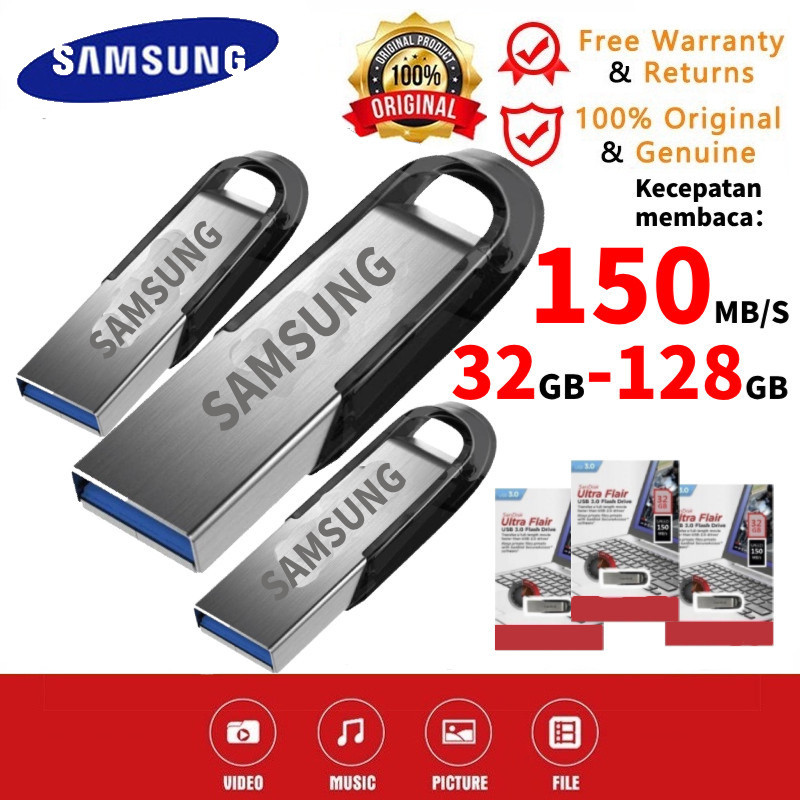 Jual SANDISK Flashdisk CZ73 USB 3.0 32GB/64GB/128GB Ultra Flair Pen Drive Memory Stick USB Flash ...