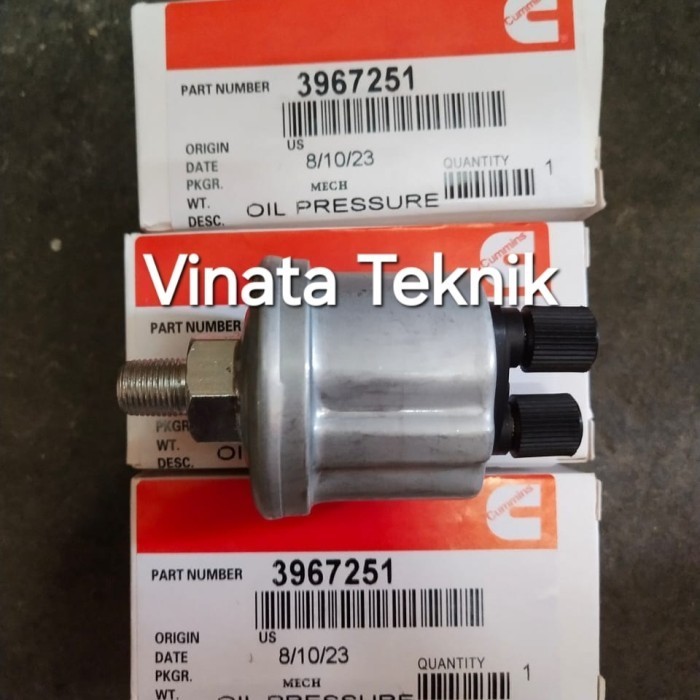 Jual Switch Oil Pressure Sensor Oli CUMMINS 4B 6B 6C NT855 3967251 ...