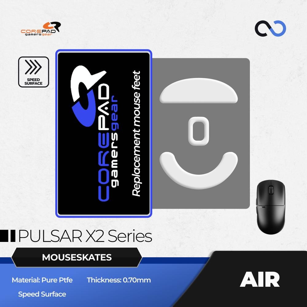 Jual Corepad AIR Pulsar X2 & X2 Mini PTFE Gaming Mouse Feet / Mouse Skate (Speed) | Shopee Indonesia