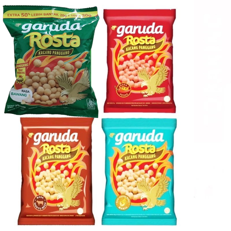 Jual GARUDA FOOD ROSTA/GERY SEREAL/KACANG ATOM ALL VARIAN | Shopee ...
