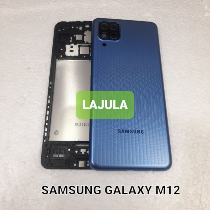 Jual kesing housing casing full set samsung galaxy m12 frame + backdoor ...