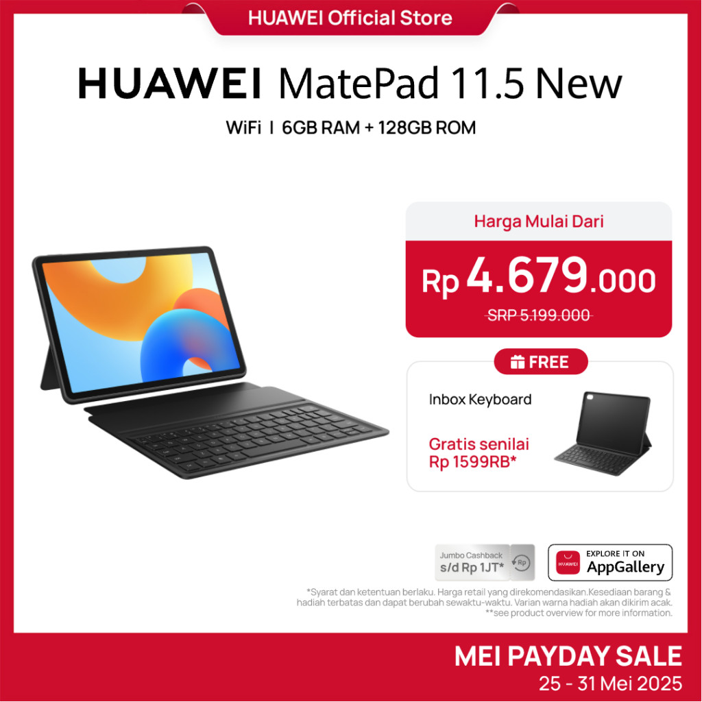 Jual HUAWEI MatePad 11.5-inch New Tablet [6+128GB] | PC-level WPS ...