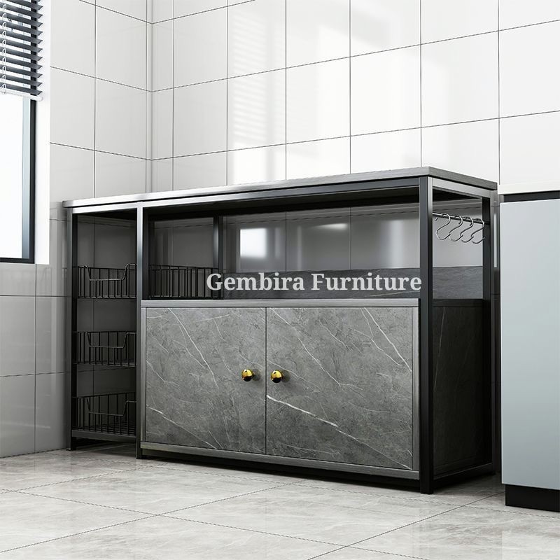 Jual kitchen set rak dapur lemari laci sayur piring gelas rack Meja ...