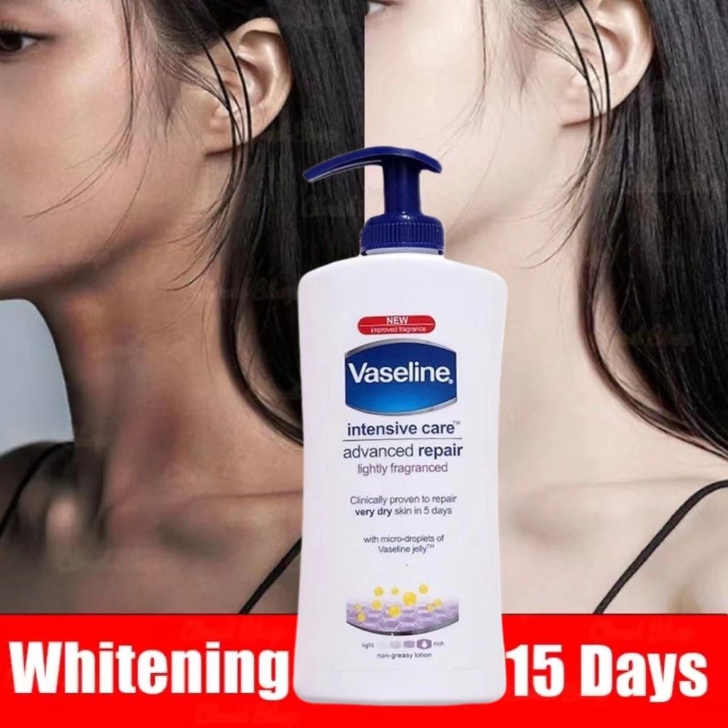 Jual 2 IN 1 Vaseline Bleaching Badan Pemutih Lotion 400 ML Whitening ...