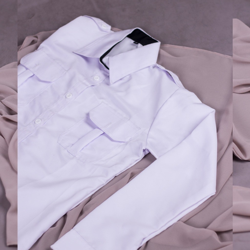 Jual B9 Baju Dinas Putih Pns Wanita Baju Pdh Wanita Putih Seragam Putih ...
