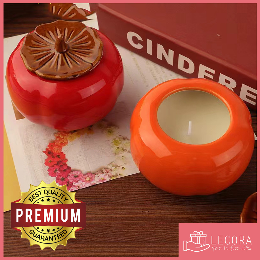 Jual LECORA Persimmon Candle Aromatherapy Wedding Souvenir Lilin ...