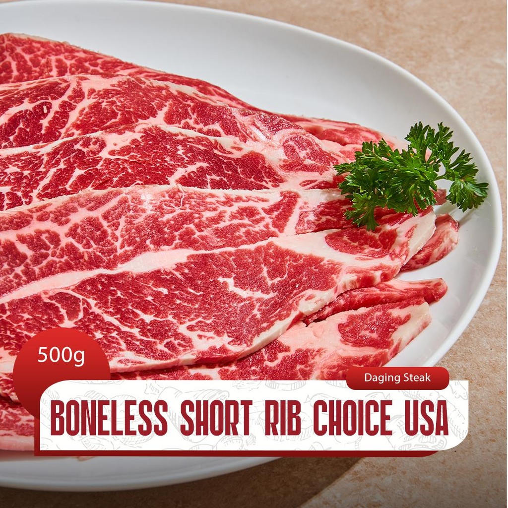 Jual Daging Sapi Premium Short Rib Karubi Bone Less Choice Frozen Food ...