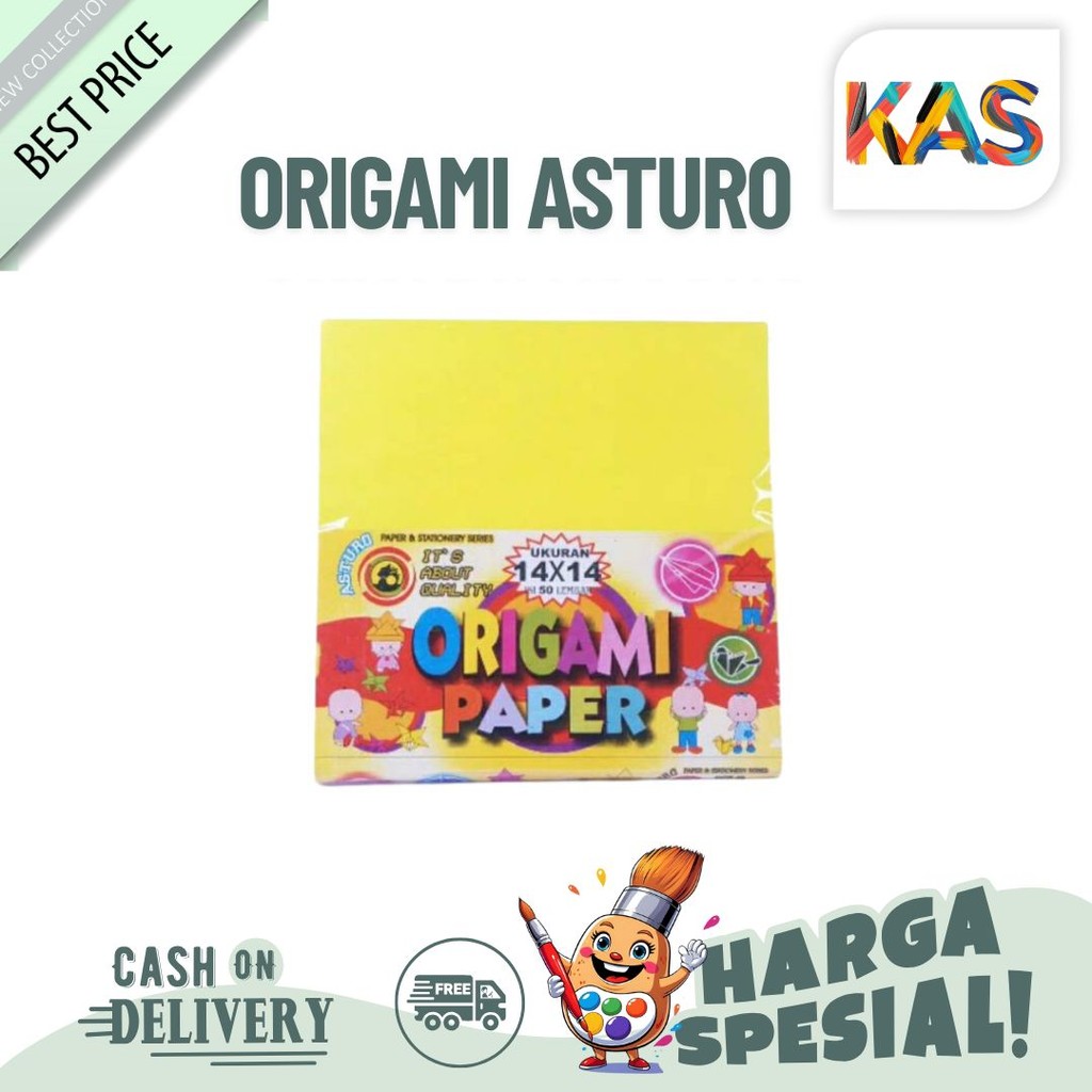 Jual Kertas Lipat/ Origami Asturo ukuran 16x16 cm | Shopee Indonesia