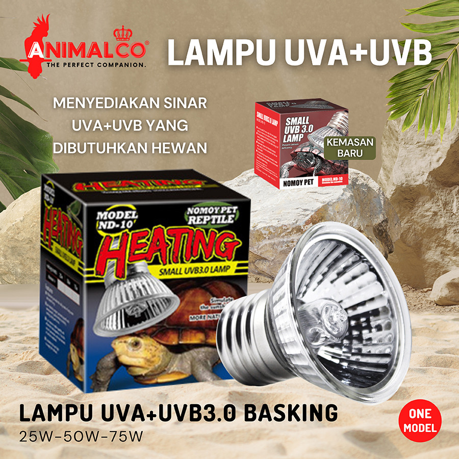 Jual Lampu Halogen Nomoy UVA UVB Penghangat Reptil Reptile Kandang Kura Sulcata Torto Turtle ...