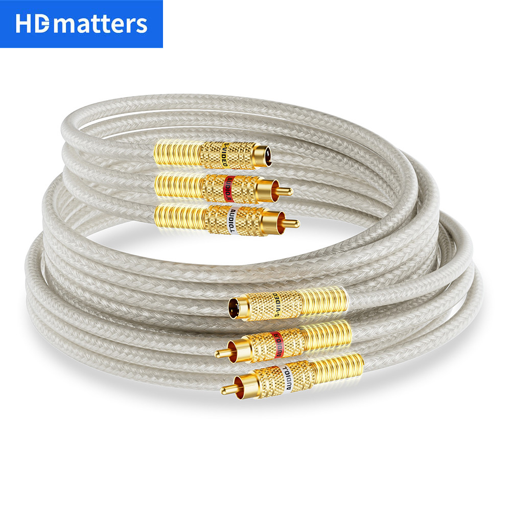 Jual 4-pin S-Video and RCA Cable Gold-plated L/R 2 RCA S-Video Combo ...