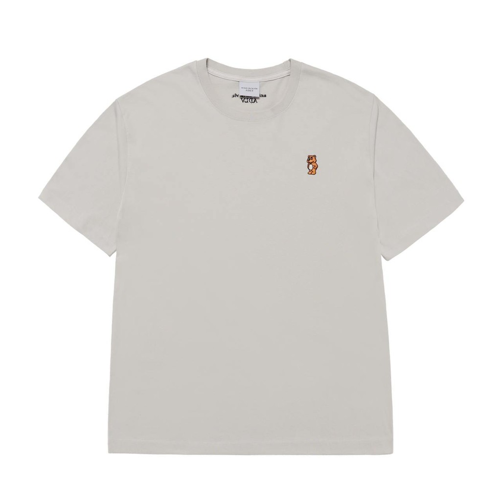 Jual [ADLV] Stand Ac Bear Short Sleeve T-Shirt Light Gray - Kaos ...