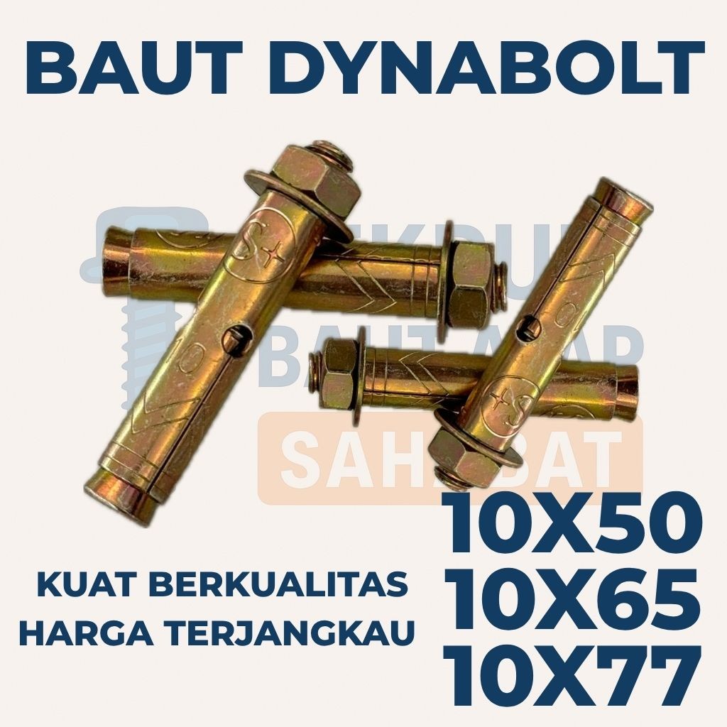 Jual DYNABOLT 10x50 | 10x65 | 10x77 mm – Baut Beton Kuat & Anti Longgar ...