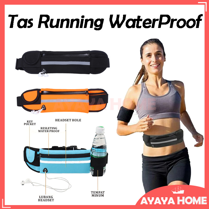 Jual 1 Kantung Tas Running WaterProof/Tas Pinggang Lari Unisex/Tas ...