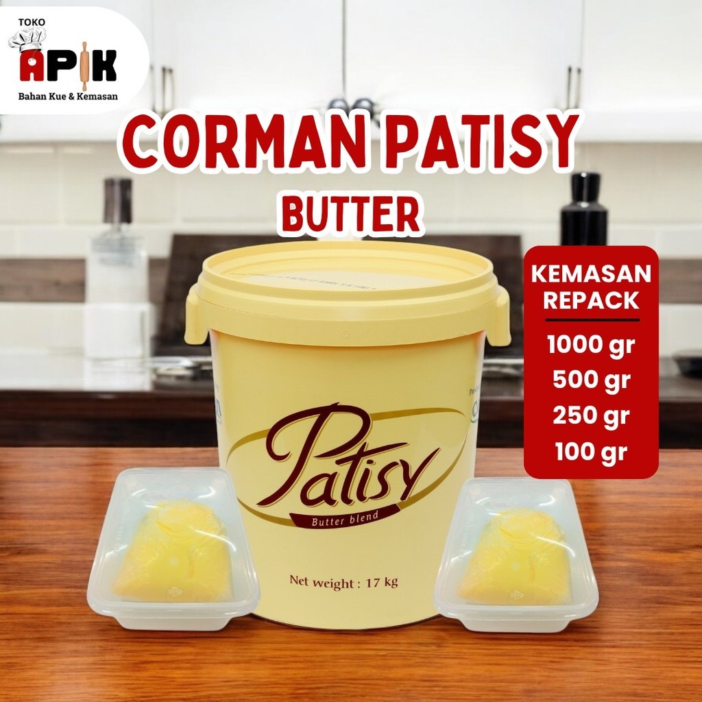 Jual CORMAN Patisy Butter Kemasan Repack 1 KG 500 GRAM | Shopee Indonesia