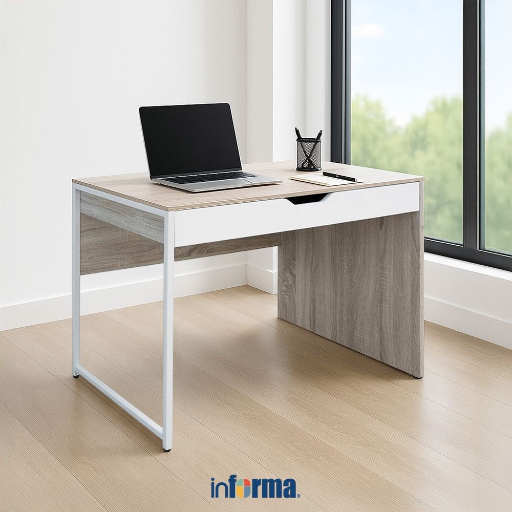 Jual Informa Heize Meja Kantor - Putih Office Table Furnitur Kantor ...