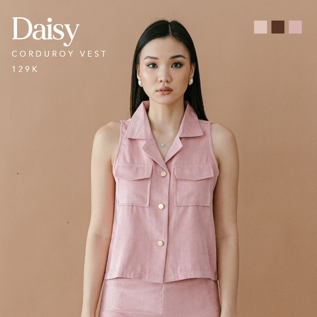 Jual Daisy Corduroy Vest -- Ocha Wear | Mom Collection | Pair with Zuno ...