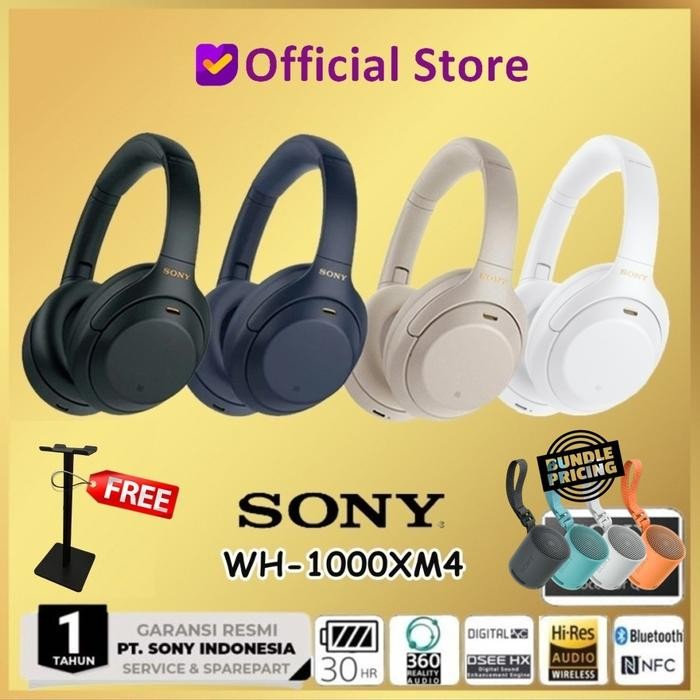 Jual Sony WH-1000XM4 Wireless Headphone WH1000XM4 WH 1000XM4 WH1000 XM4 - Blue | Shopee Indonesia