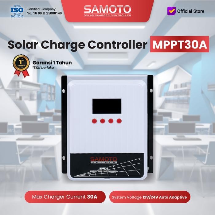 Jual SAMOTO MPPT30 Solar Charge Controller 30A SCC PV Solar Panel ...