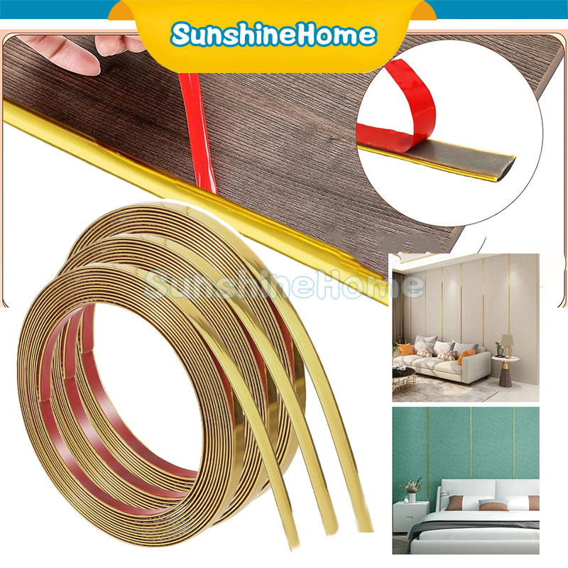 Jual List Plat Strip Dekorasi Dinding / List Plat Strip Wall Sticker ...