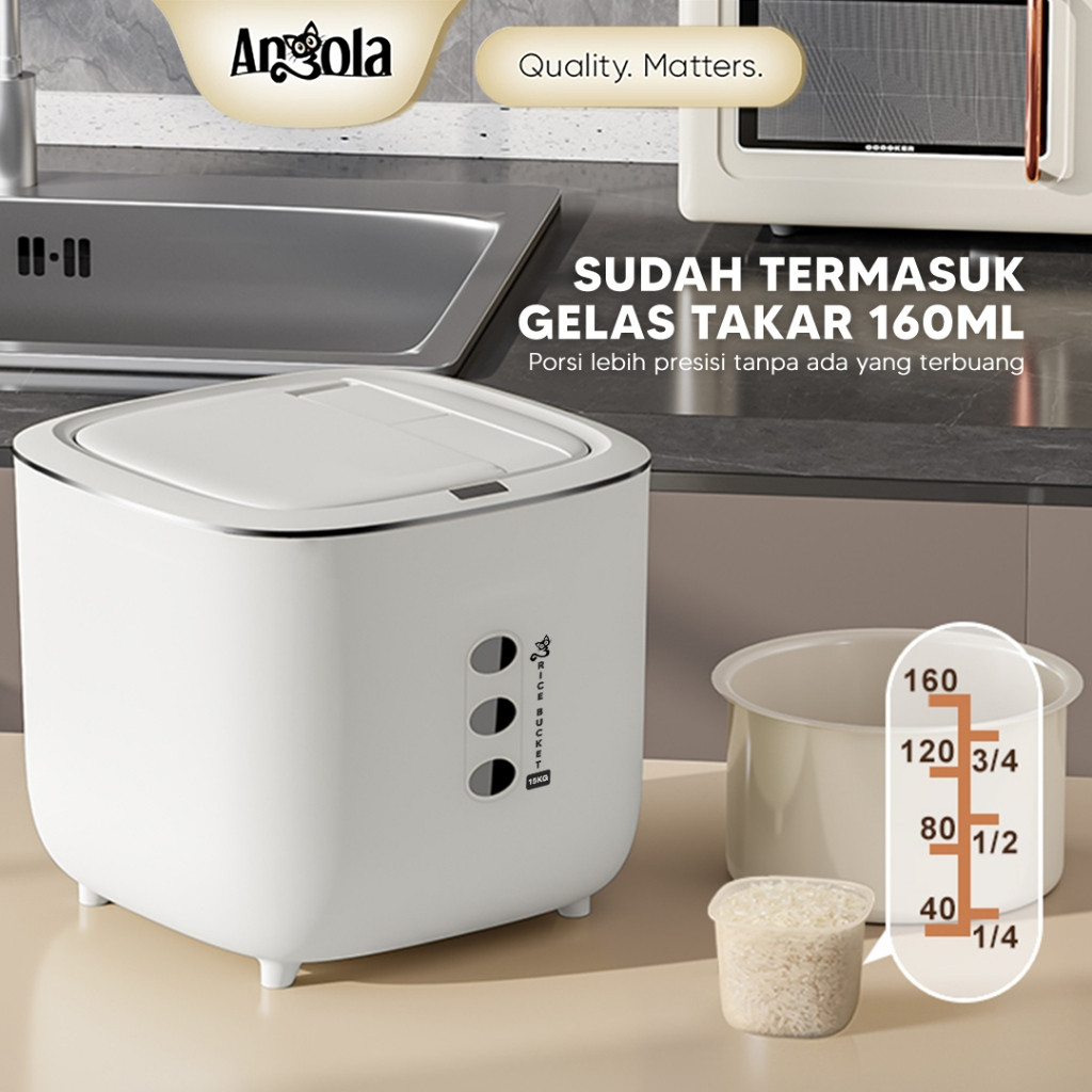 Jual Angola Tempat Penyimpanan Beras E60-E62 Rice Bucket / Dispenser Beras Anti Kutu / Dispenser ...