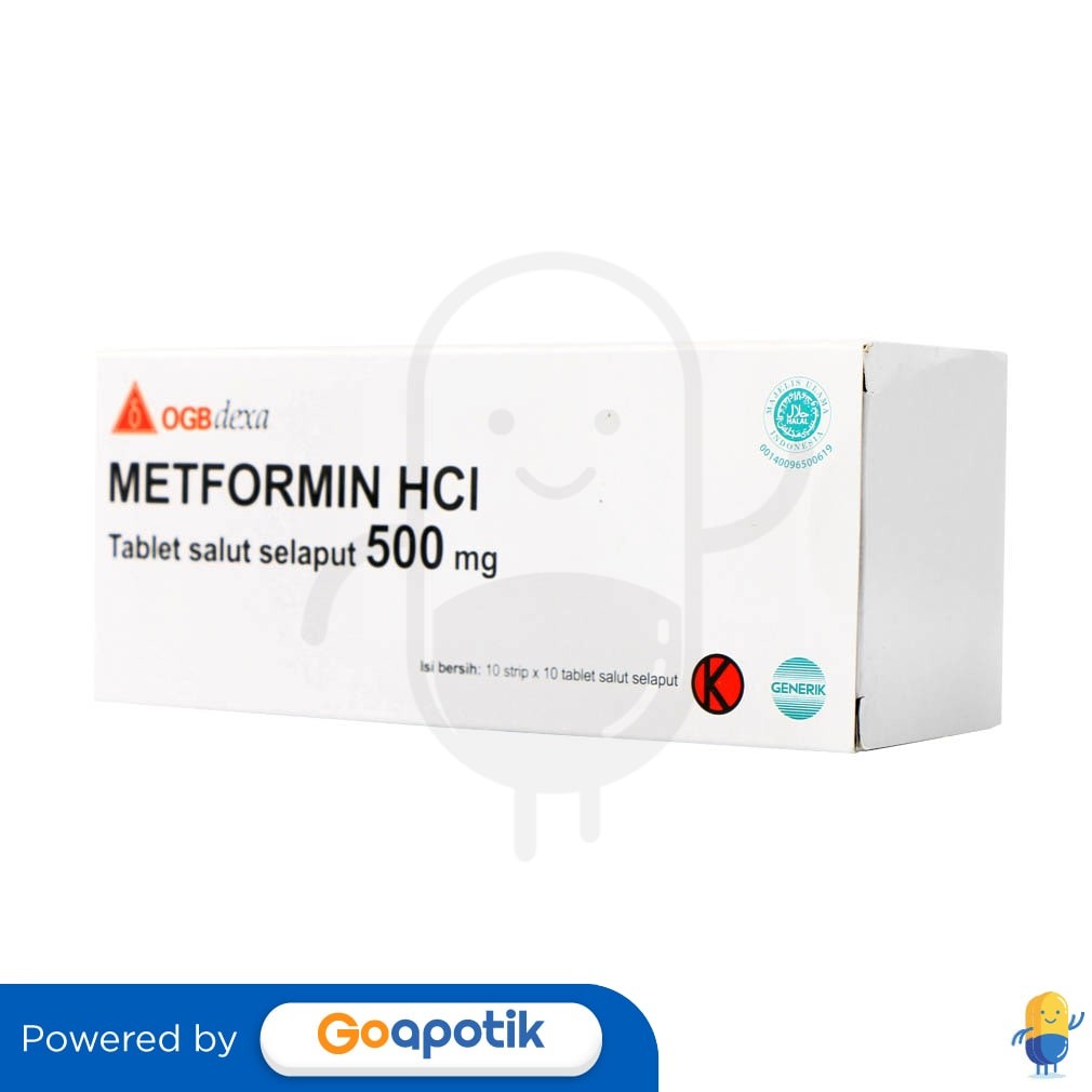 Jual Metformin Ogb Dexa Medica 500 Mg Box 100 Tablet / Diabetes ...