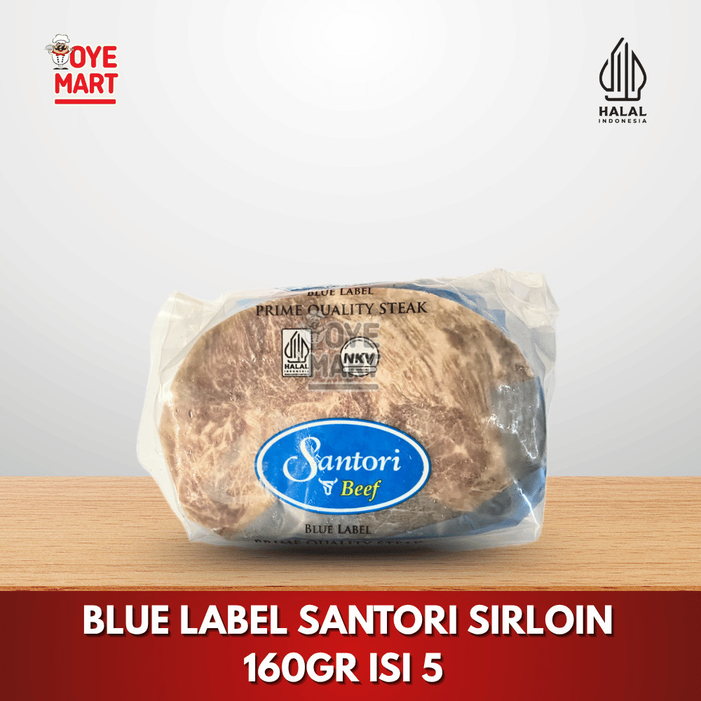 Jual BLUE LABEL SANTORI SIRLOIN 160GR ISI 5 (800GR) / WAGYU MELTIQUE ...
