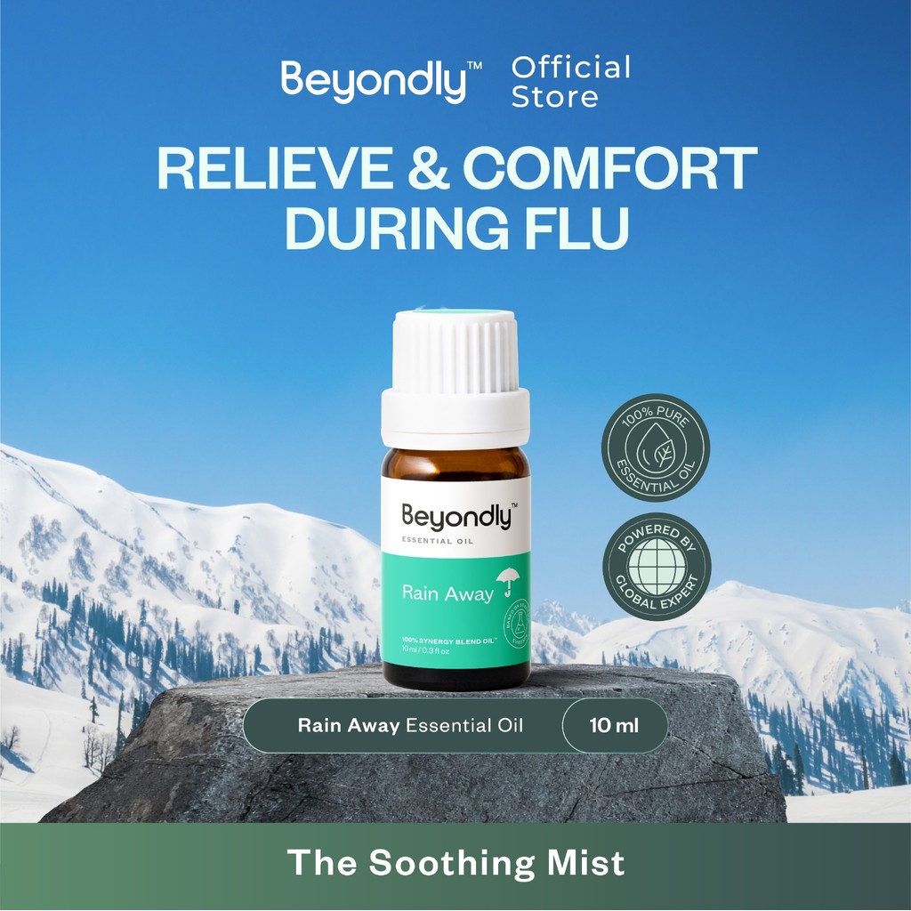 Jual Beyondly Rain Away Essential Oil 10 ml Aromaterapi Pereda Gejala Flu Demam Batuk Pilek ...