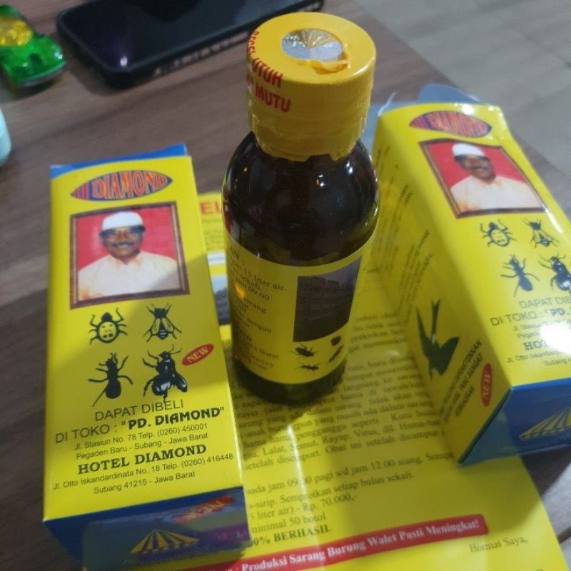 Jual Diamond Kaca Obat Pembasmi Hama Walet Botol Kaca Walet | Diamond ...