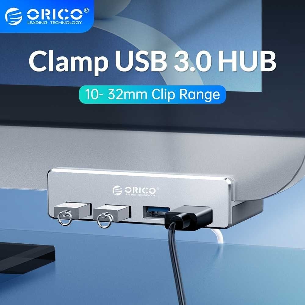 Jual USB Hub 3.0 Clip-on Type Aluminium 4 Port | Alat penghubung USB ...