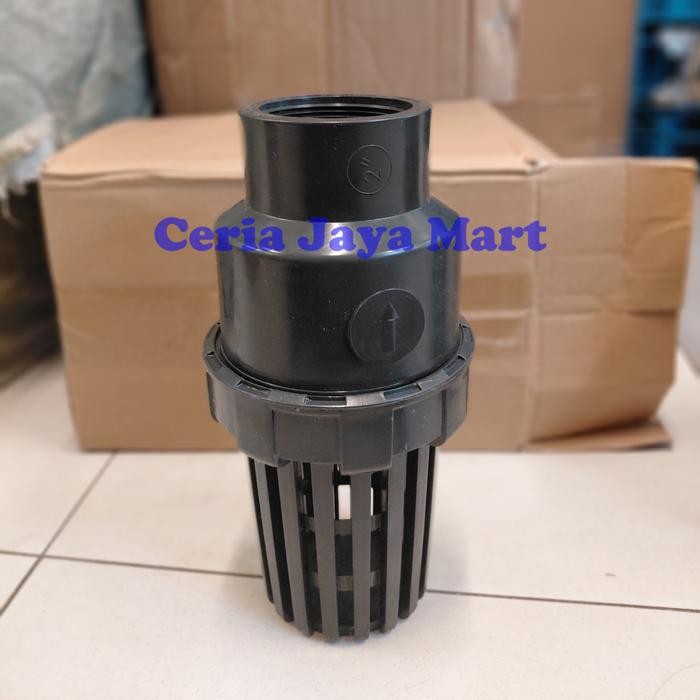 Jual Foot valve pvc drat 2" inch / Foot klep PVC 2 Inchi Thread / Foot ...