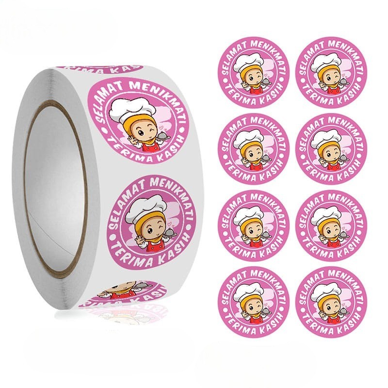 Jual Stiker Jualan Sticker Terima Kasih Sticker Selamat Menikmati isi ...