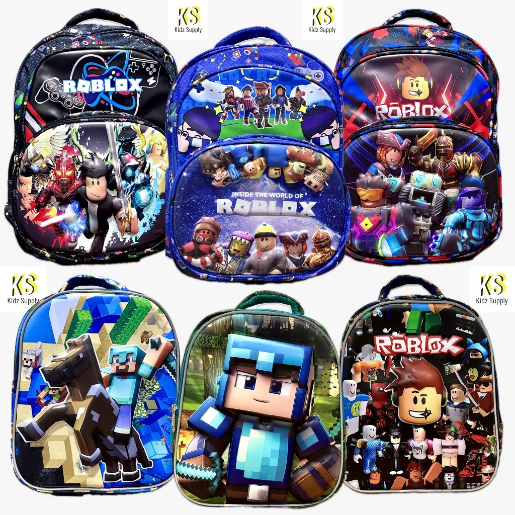 Jual TARIMARSHOP Tas Ransel Roblok anak TK SD Gambar Roblox Minecraft ...