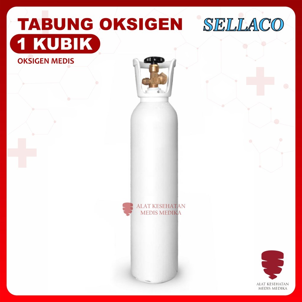 Jual Tabung Oksigen Oxygen O2 Rumah Sakit Tabung dengan Isi 1 Kubik 1m3 ...