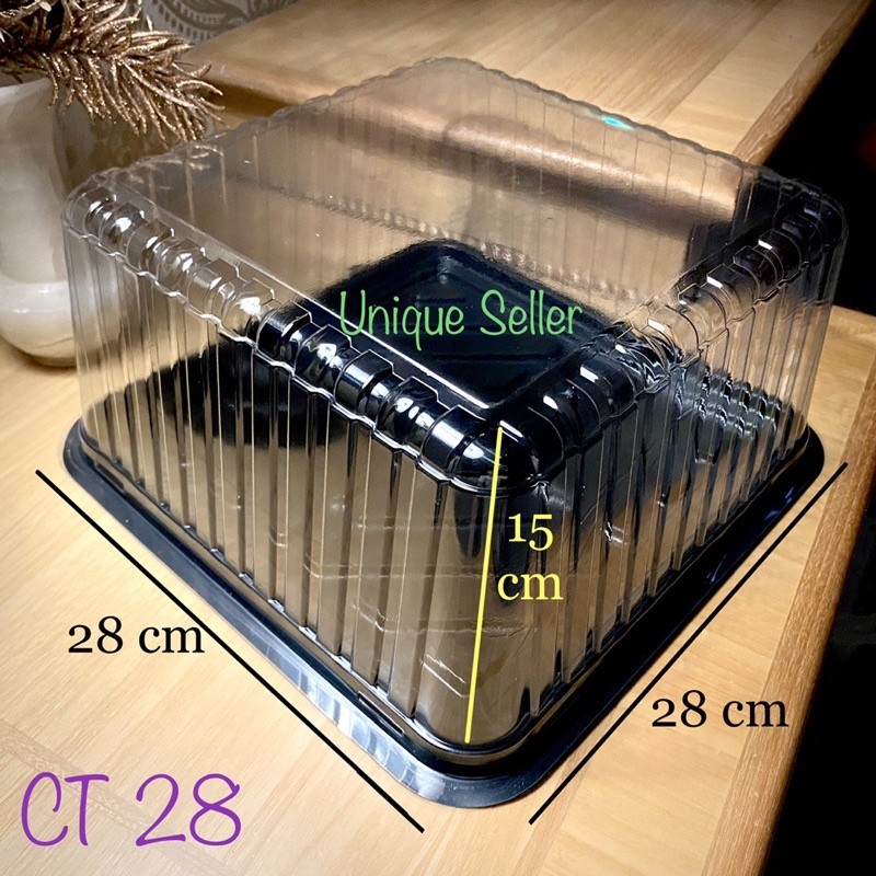 Jual [1-5 pcs] Mika Cake Tray 28 cm Tinggi 15 cm KOTAK / CT 28 KOTAK ...