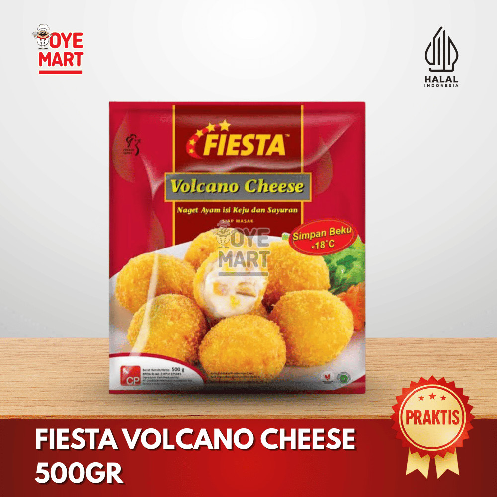 Jual FIESTA VOLCANO CHEESE 500GR / NUGGET AYAM ISI KEJU DAN SAYURAN ...