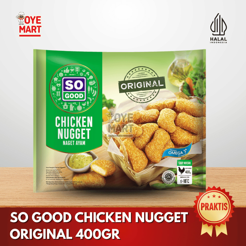 Jual SO GOOD CHICKEN NUGGET ORIGINAL 400GR/NAGET AYAM | Shopee Indonesia