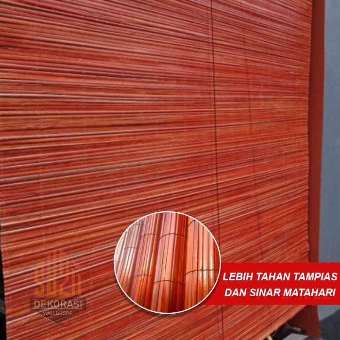 Jual Promo Tirai Bambu 2x2m anti tampias Kerai dan Gulungan. BERHADIAH suvenir - POLOS, 2x2m ...