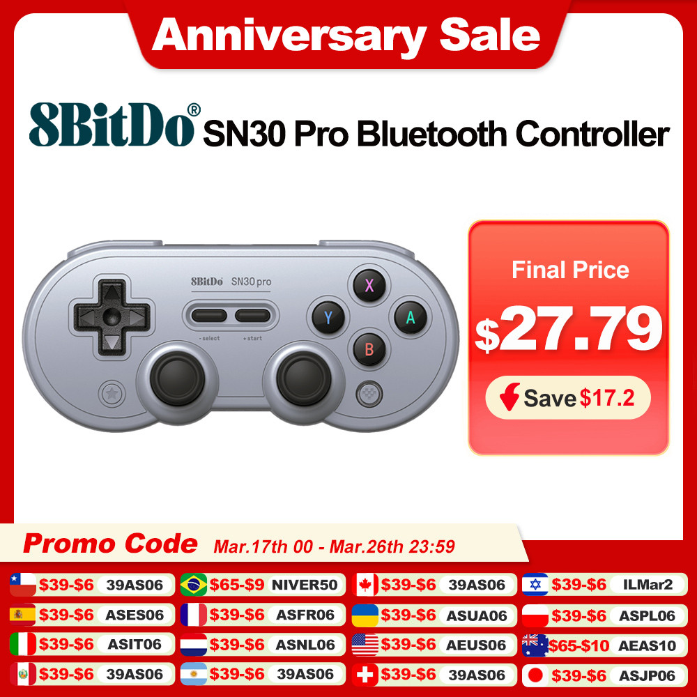 Jual 8Bitdo SN30 Pro Bluetooth Controller Wireless Gamepad Upgraded ...