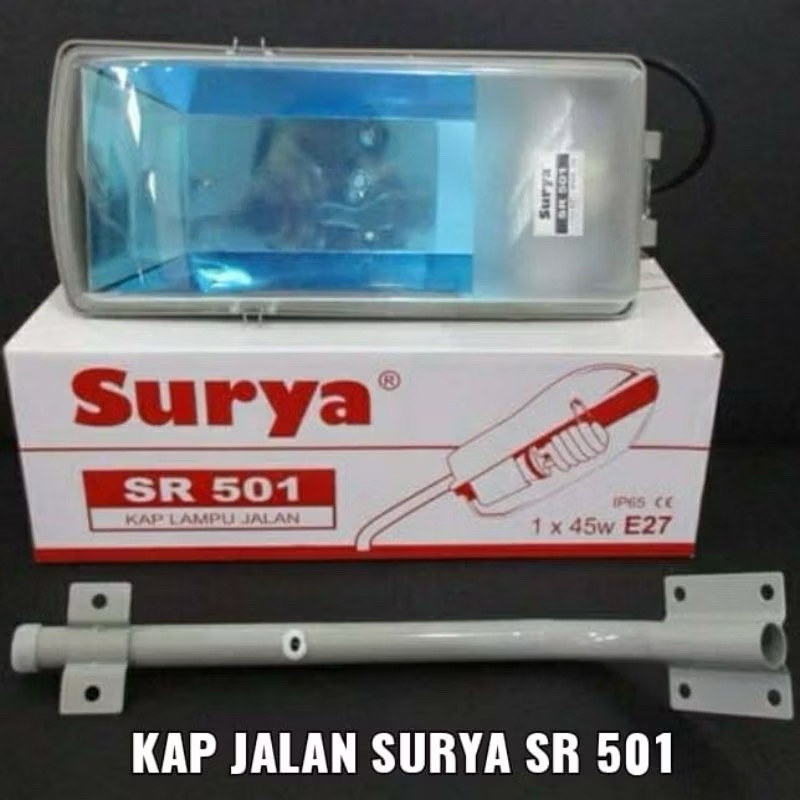 Jual KAP LAMPU JALAN PJU + TIANG SURYA SR 501 E27 IP65 WATERPROOF | Shopee Indonesia