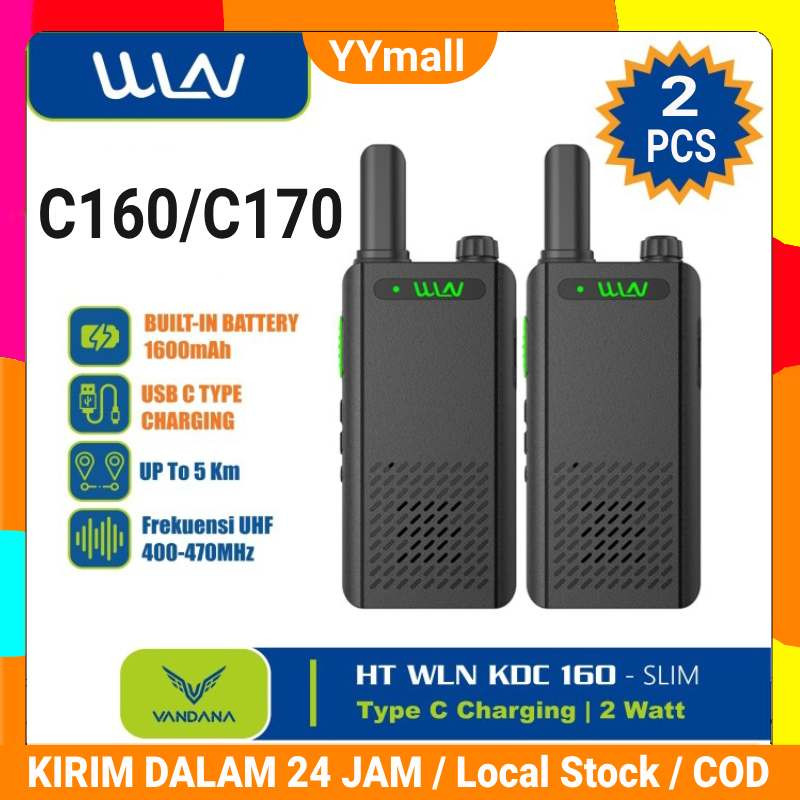 Jual HT Walkie Talkie Handy Talkie Original WLN KD-C160 Waterproof ...