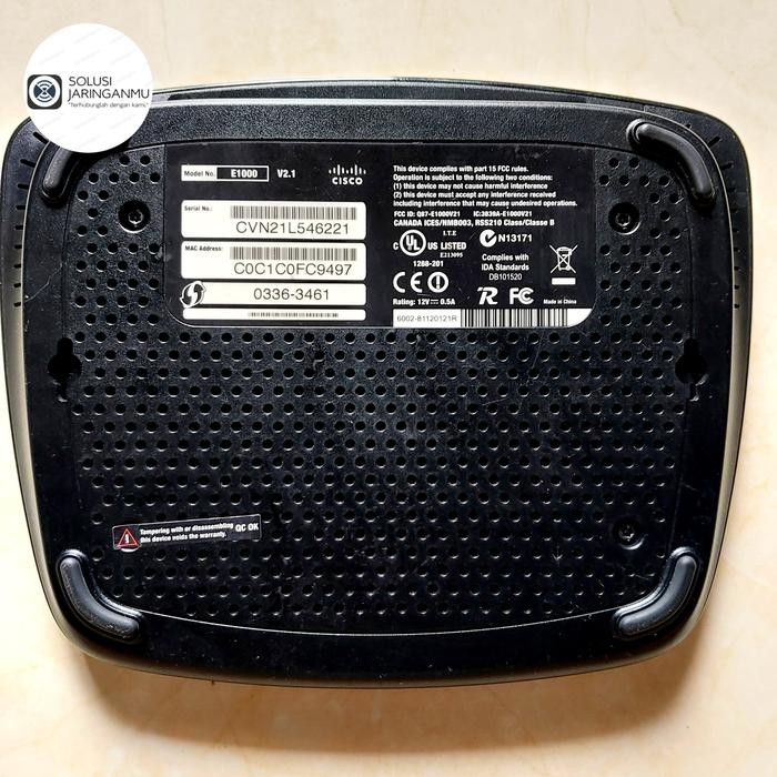 Jual Cisco Linksys E1000 V2.1 Wireless Router 300Mbps | Shopee Indonesia