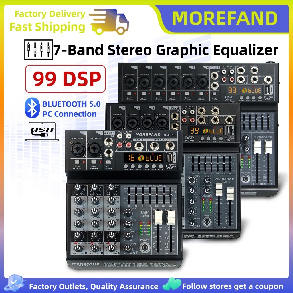 Jual Mixer Equalizer Ashley Stereo Graphic Equalizer 99 DSP sinyal USB Bluetooth/MP3/Recorded/PC ...