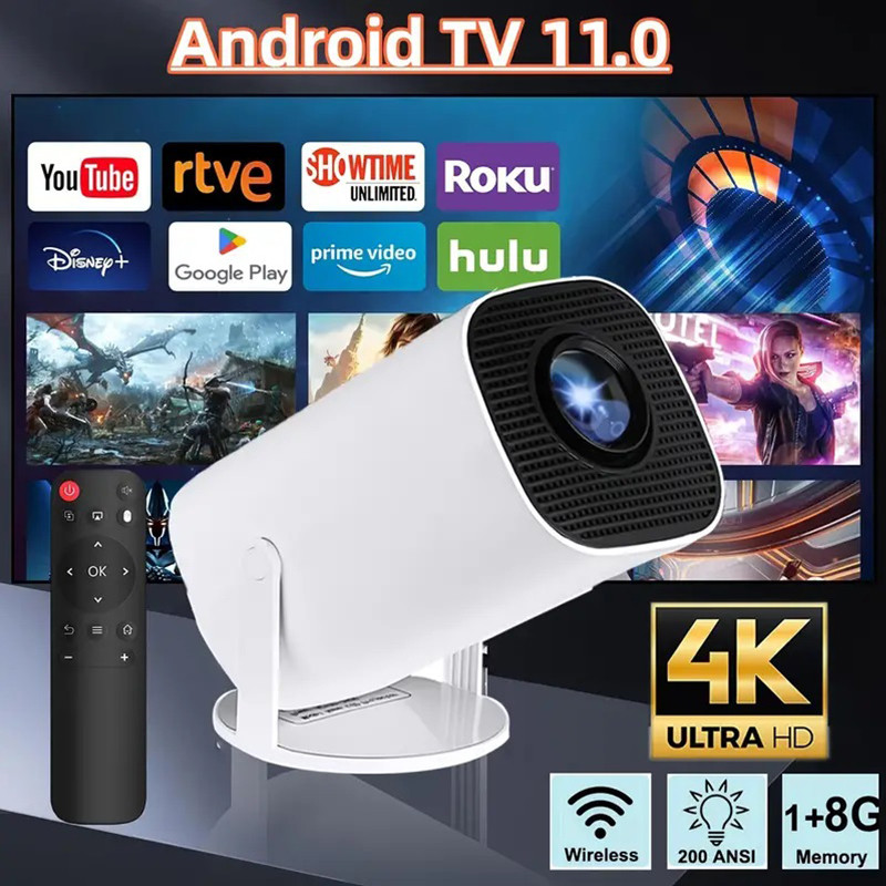 Jual 4K HD Wifi6 Projector Android 11 260 ANSI WIFI Allwinner H713 BT5 ...