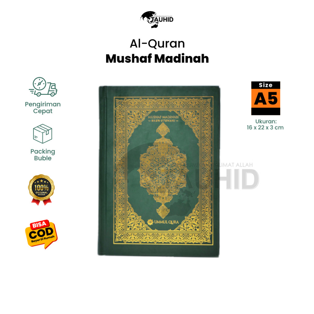 Jual Mushaf Madinah A5 | Alquran Utsmani Hard Cover| Quran Premium ...