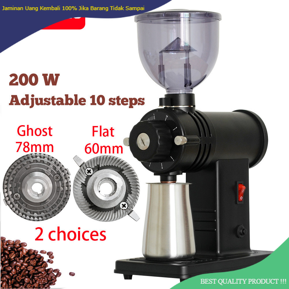 Jual Xeoleo Electric Coffee Grinder 60mm Flat Burr 200W Ghost Teeth ...