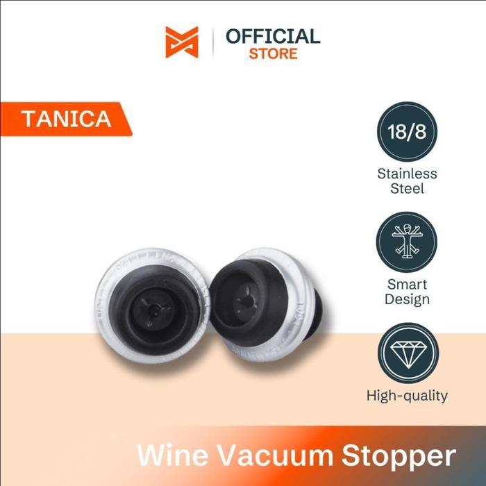Jual Alat Penutup Botol TANICA VACUUM WINE PUMP & STOPPER SET - Stopper ...