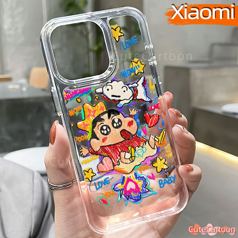 Jual Cute Crayon-Shinchan PC Case Xiaomi 14T POCO X7 PRO M4 M6-Pro C65 ...