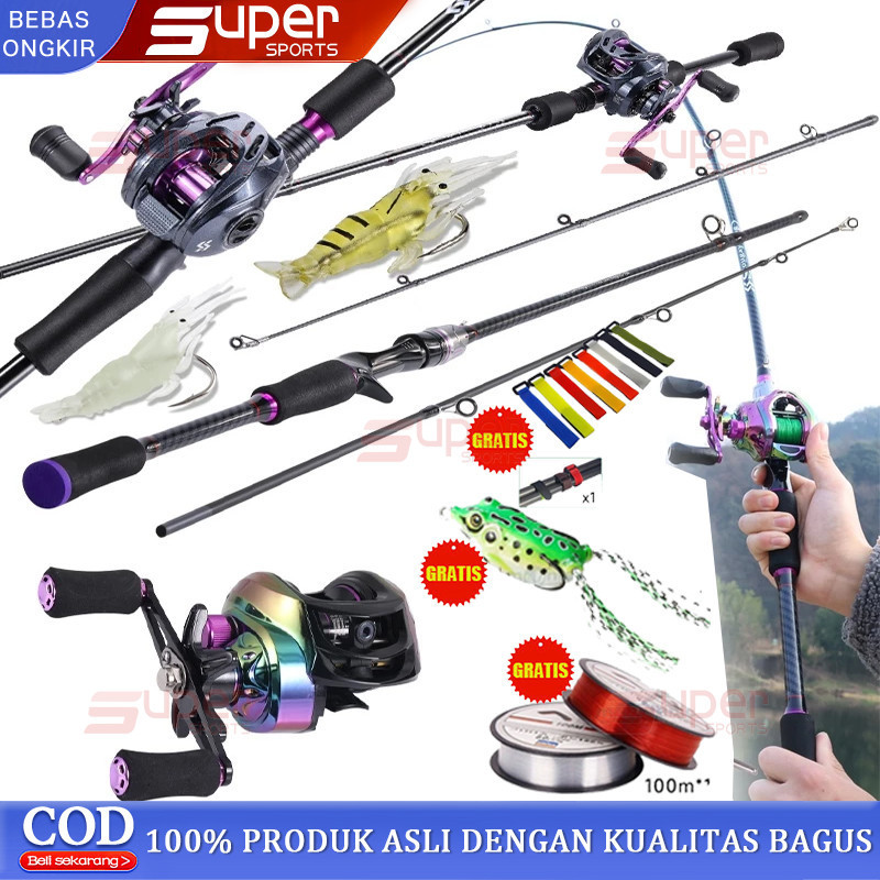 Jual 【5 Buah Set】Set Joran Pancing Corbon Penuh Joran Casting Joran Joran Pancing Set Joran ...