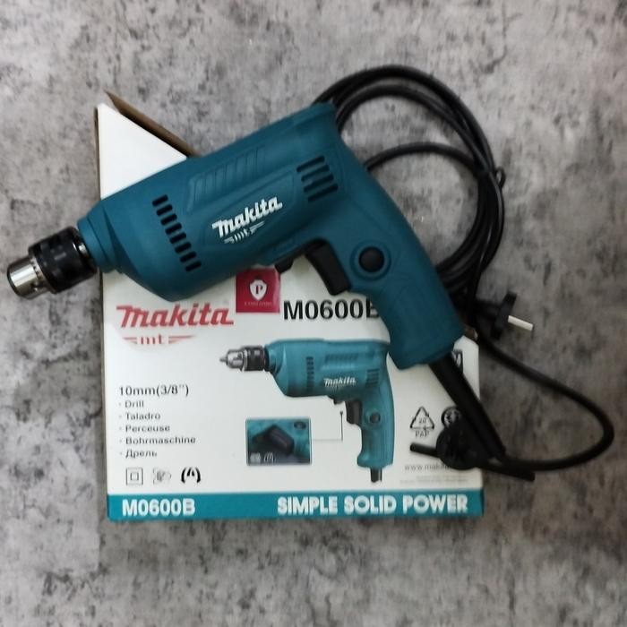 Jual Mesin Bor Tangan Listrik 10mm Bor Besi Kayu Makita M0600B | Shopee Indonesia